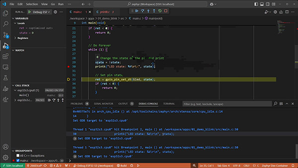 Intro to Zephyr Part 7: Debugging with OpenOCD and GDB
